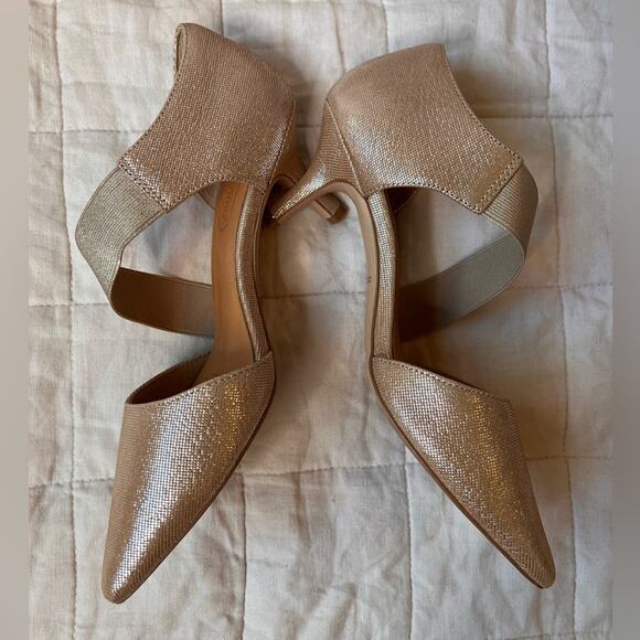 Corso Como | Shoes | Corso Como Shiny Creamy Gold Denise Pointed Toe 2 ...